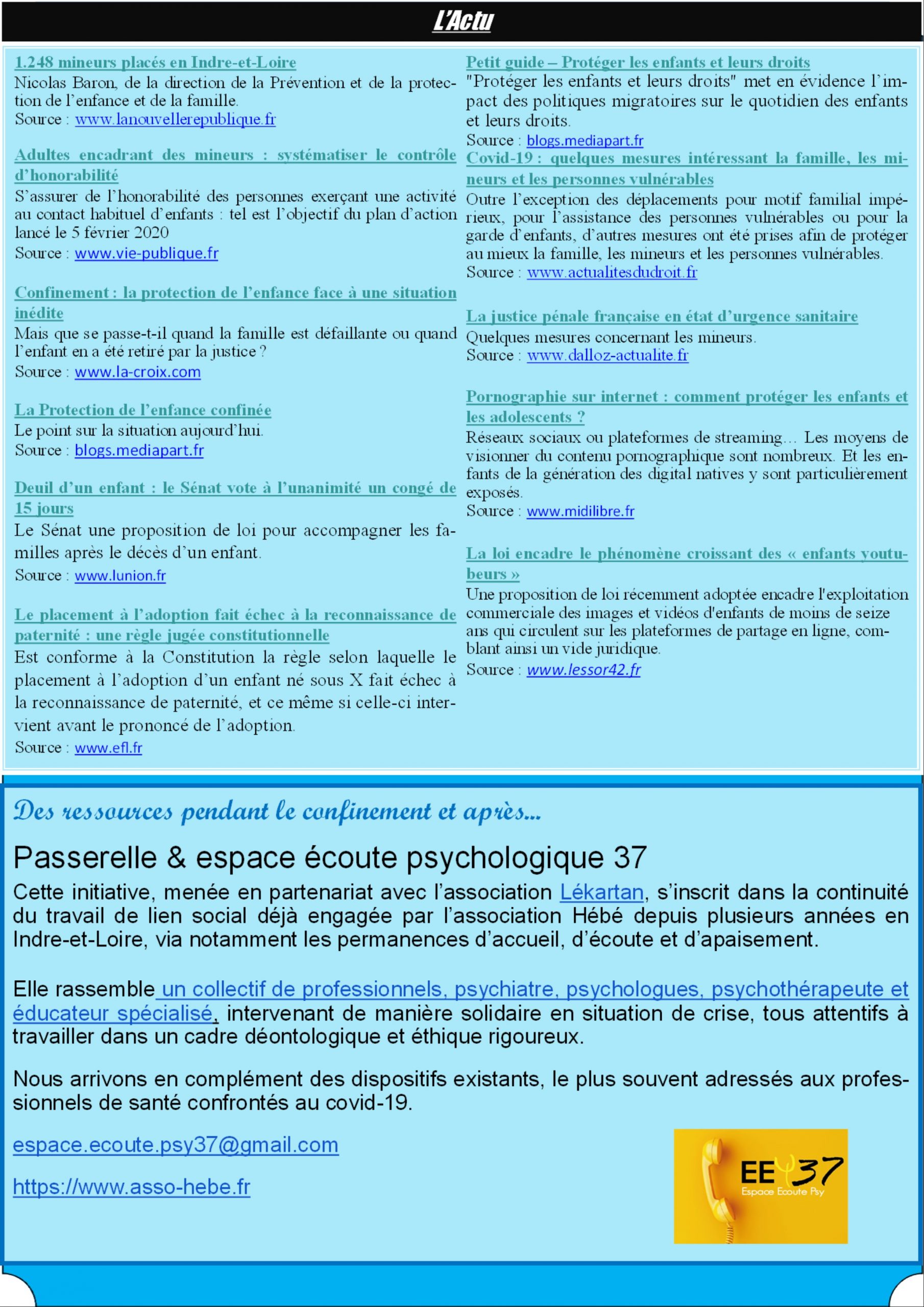 la newsletter de la MDET mars 2020 - la Maison des Droits de l'Enfant ...